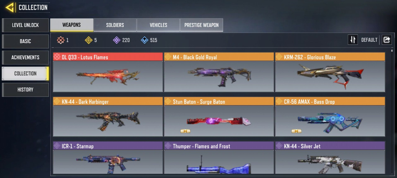 Buy N331\Mythic DLQ33-Ghost\Legendary M4-KRM262-KN44-Stun Baton-CR56 ...