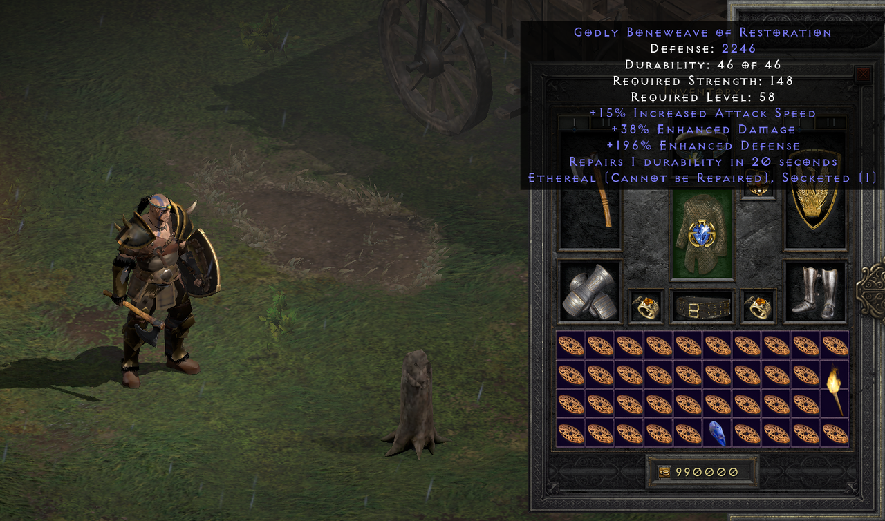 2246 Def Erep Godly Boneweave Of Restoration Armor - Topic - d2jsp