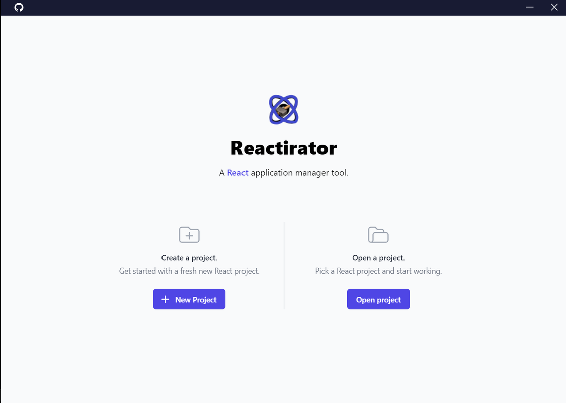 GitHub - Leopold-V/Reactirator: A desktop application to create and manage React.js applications ...
