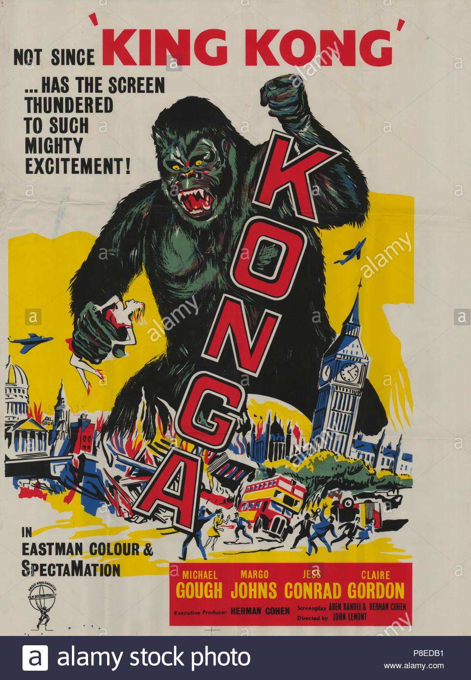 konga 1961 publicity information film poster date 1961 P8 EDB1 — Postimages