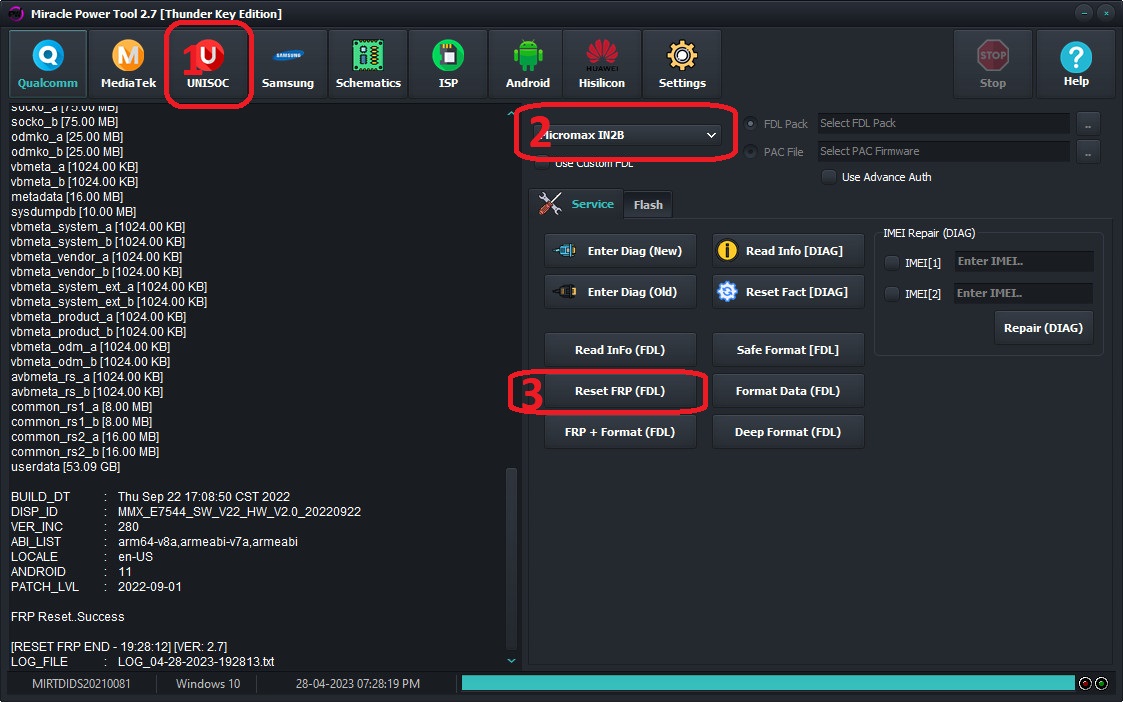 Micromax IN 2b Frp Unlock Done By Miracle Power Tool 2.7 - GSM-Forum