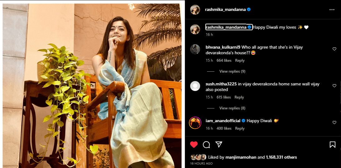 Viral! Vijay Deverakonda and Rashmika Mandanna Diwali photos fuel live ...