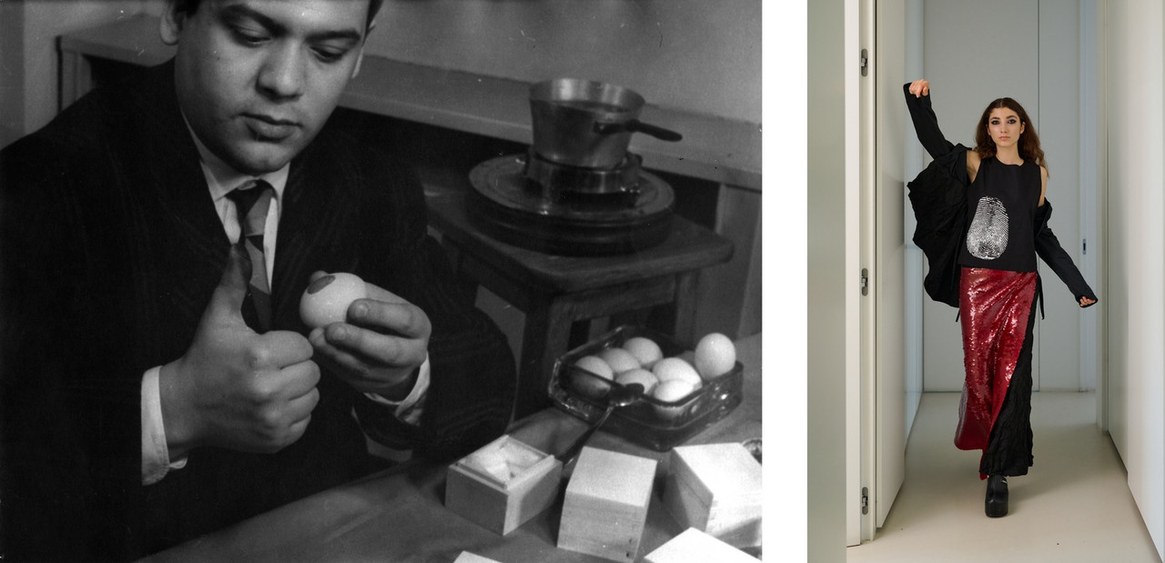 Maria Calderara, la collezione SS25 in dialogo con Piero Manzoni ...