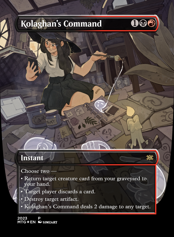 Command Spells with art by Simz (Cryptic, Kolaghan, Prismari ...
