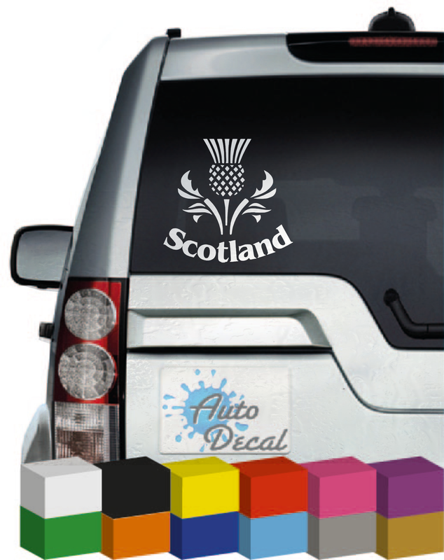 Scottish Thistle (Scotland) Vinyl Car Window, Bumper Decal / Sticker ...