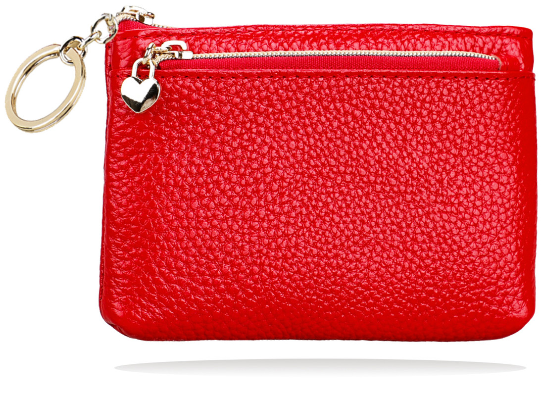 i Toolai Leather Coin Purse Keychain for Women Small Coin Bag Change ...