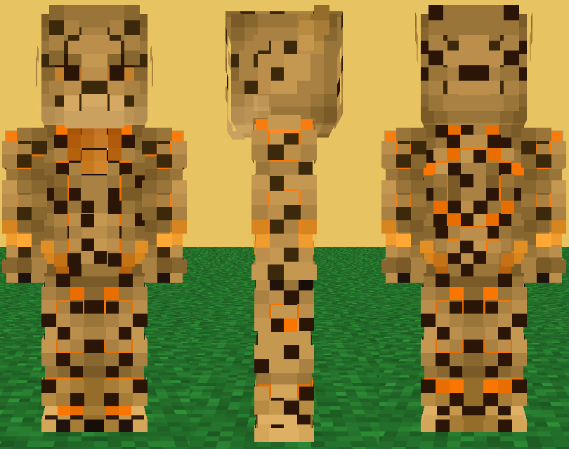 Q'Natys | Brown Cheetah Minecraft Skin