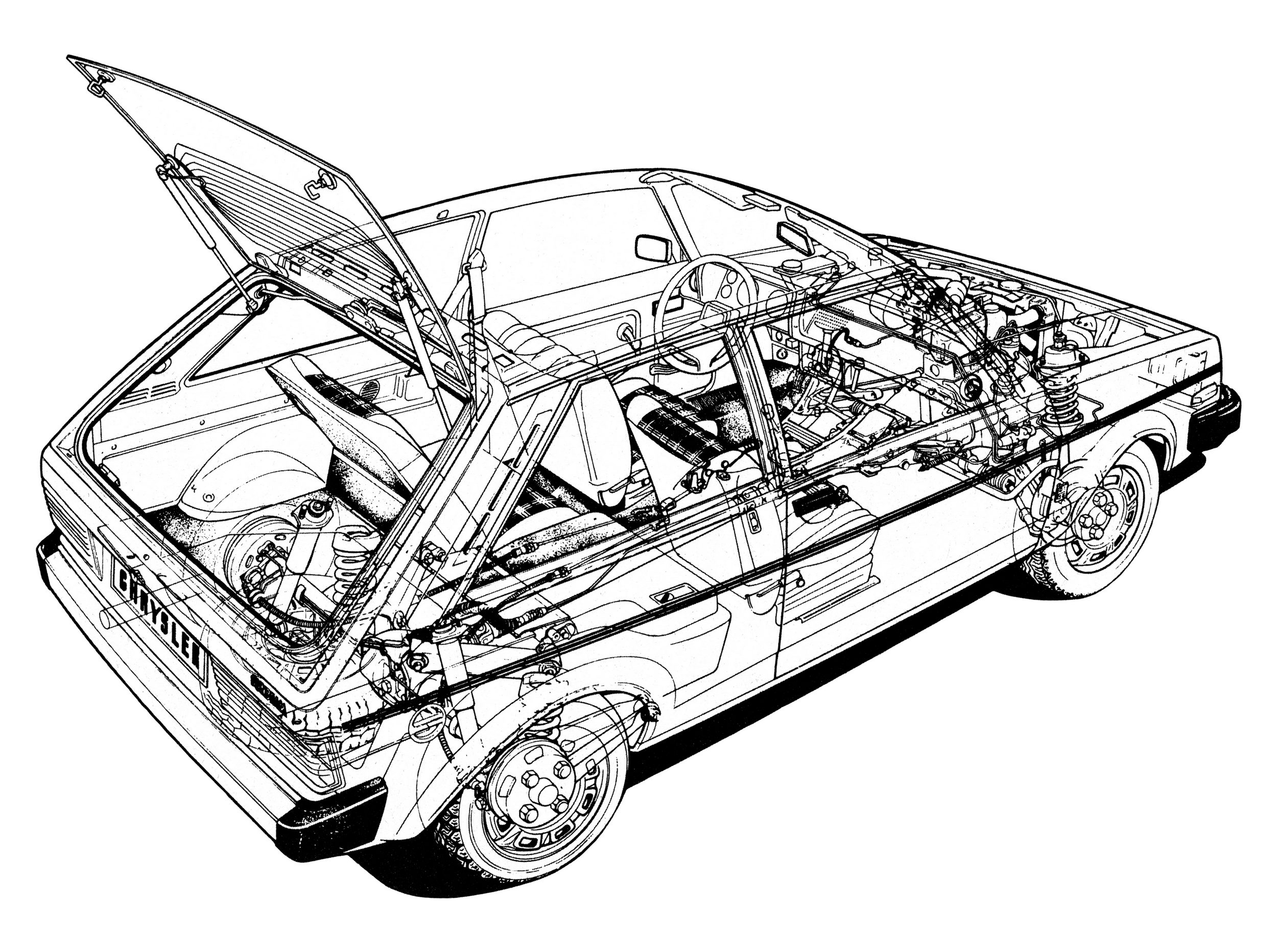 Chrysler Simca Sumbeam by artist unknown — Postimages