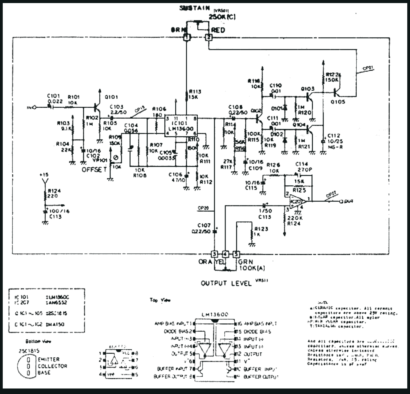 Ibanez UE400 comp schematic — Postimages