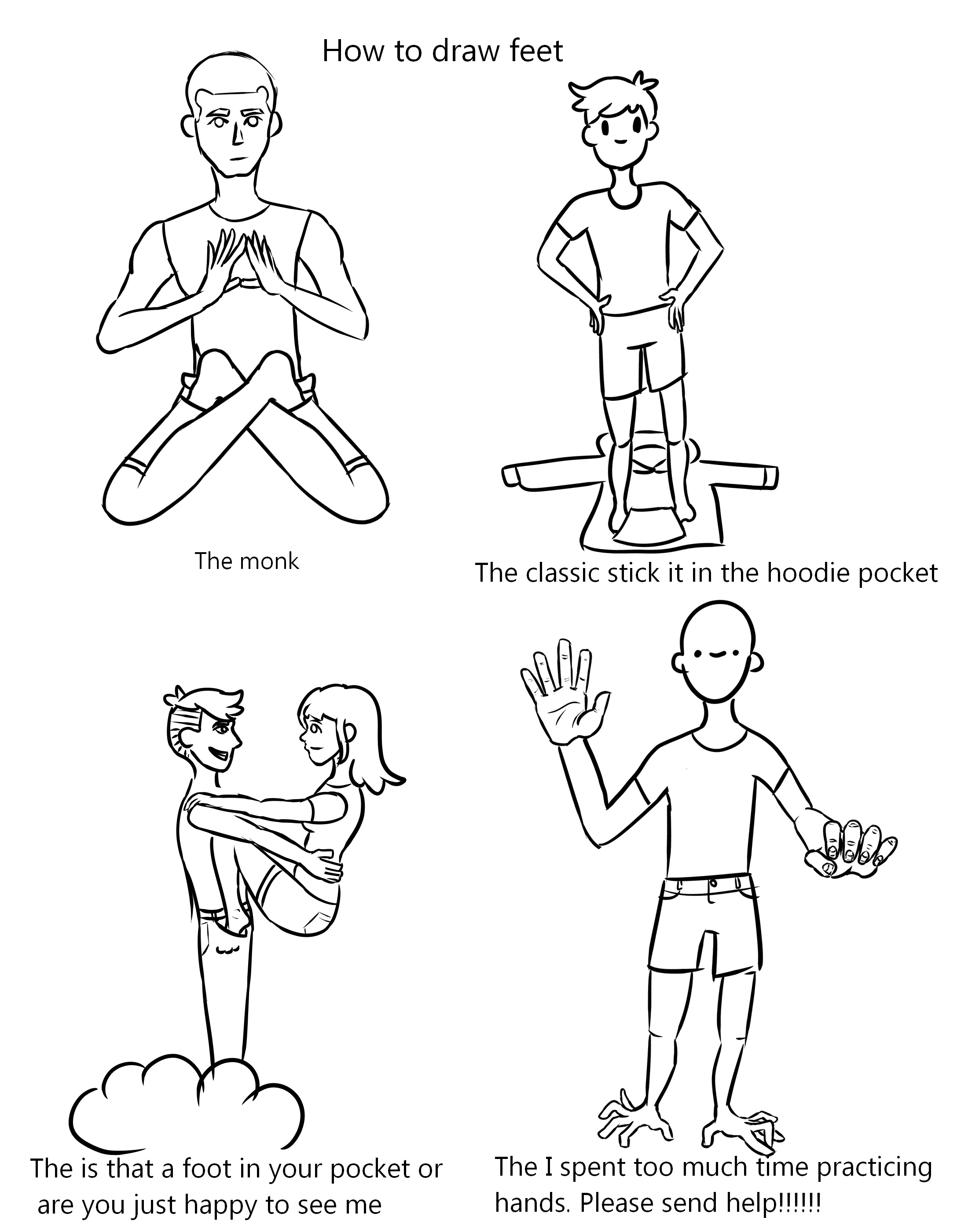 How to draw feet — Postimages