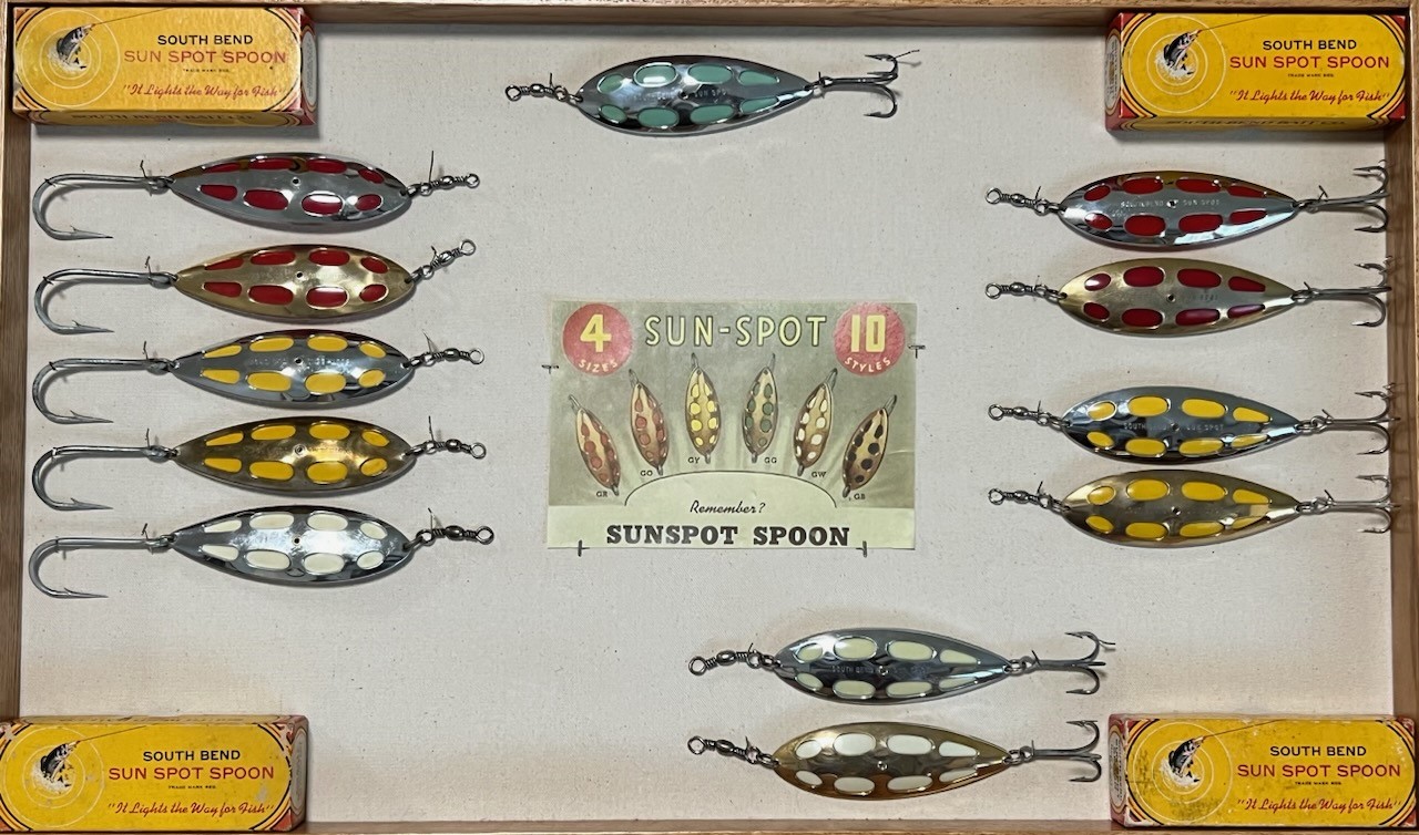 Musky size South Bend Sun Spot spoons