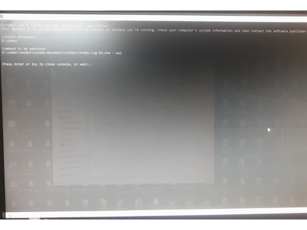 Whats the problem with it? · Issue #2558 · cmderdev/cmder · GitHub