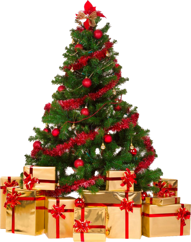 christmas tree with gifts mms — Postimages
