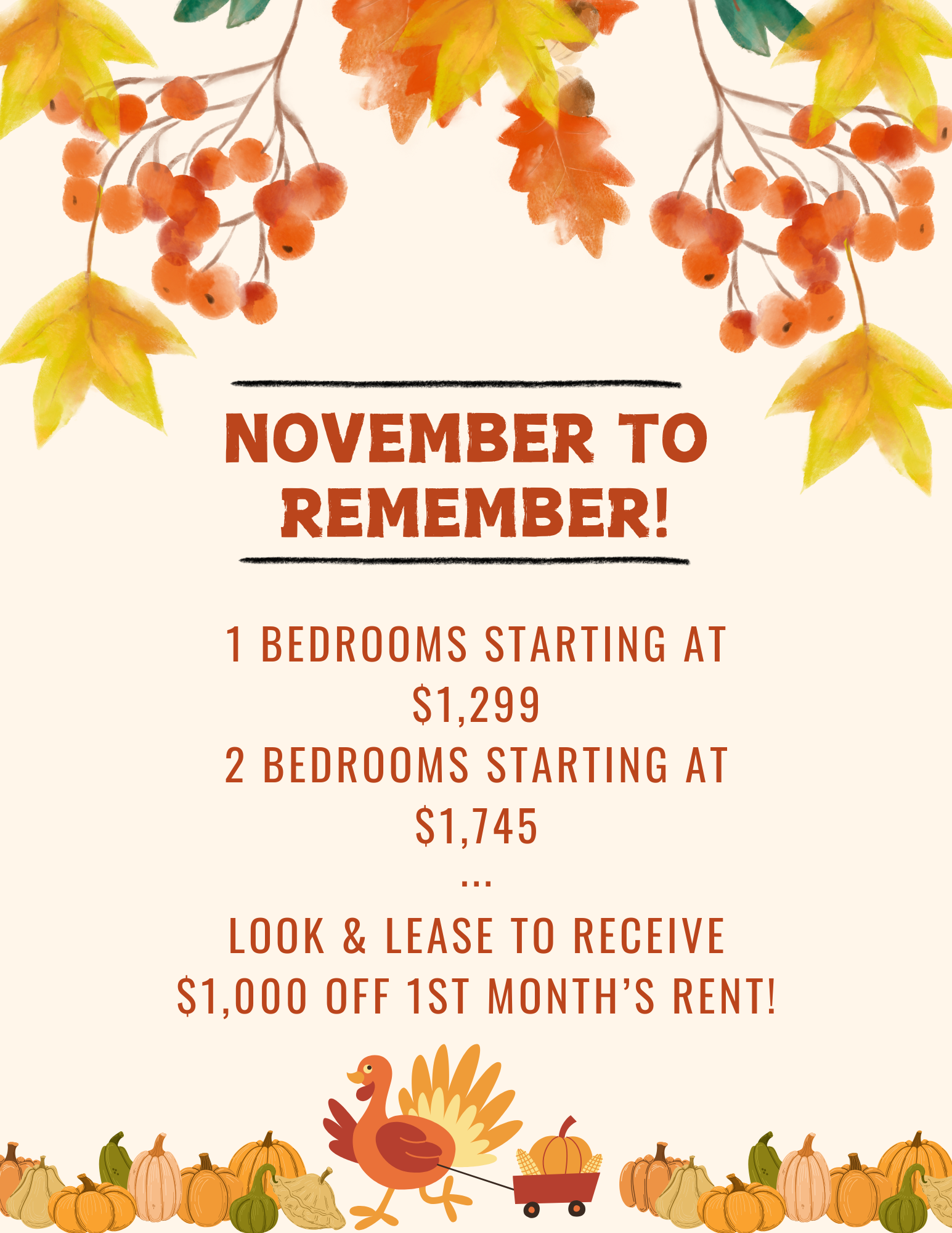 Orange Illustrated Fall Festival Invitation Flyer (1) — Postimages