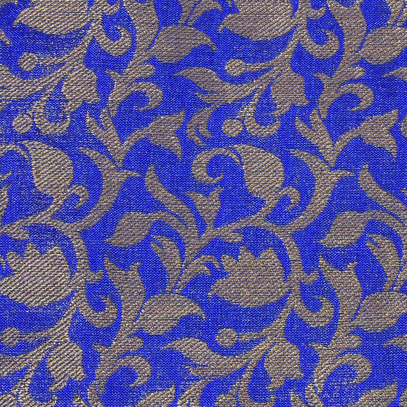 Brocade Art Silk Fabric Sewing Crafting For Upholstery & Home ...