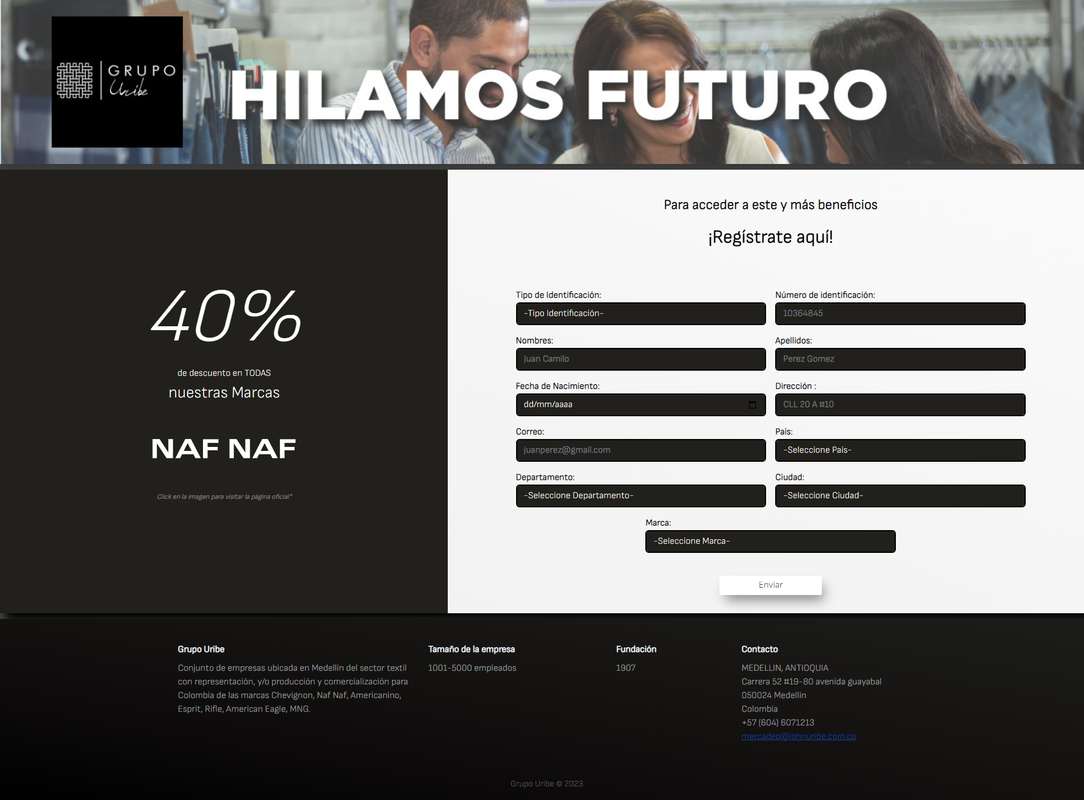 GitHub - JoseaSosa24/formulario-fidelizacion: Api la cual consta de un formulario de ...