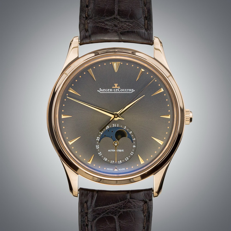 Jaeger Le Coultre Master Ultra Thin Moonphase Pink Gold ref 136255 J ...