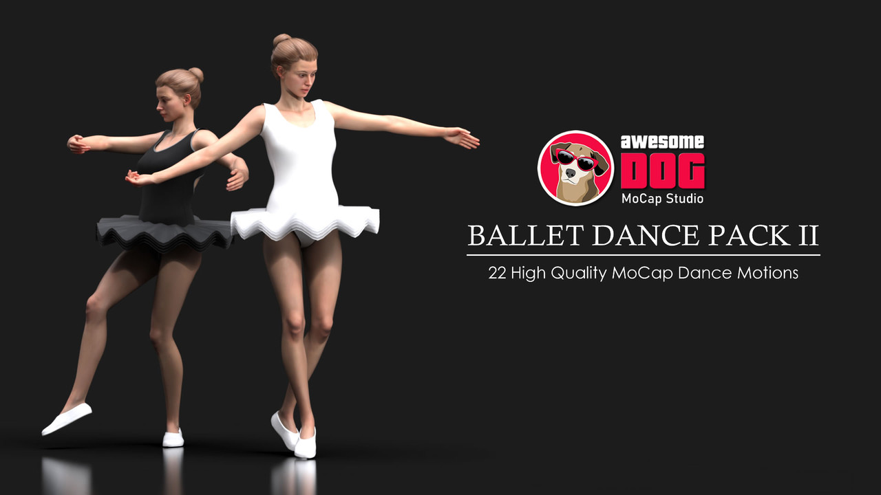 [ Reallusion Motion ] Ballet Dance Pack 2 2025 - Free Daz 3D Models