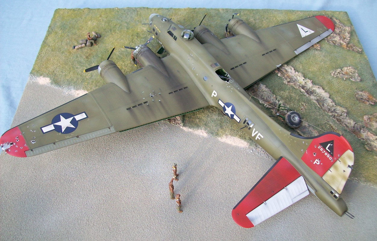 Finished Photos of Monogram 1/48 B-17G Diorama "The Final Landing ...