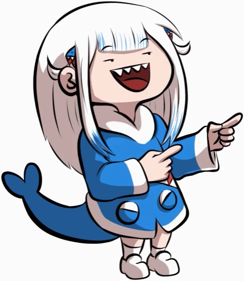Gura from Hololive : r/beadsprites