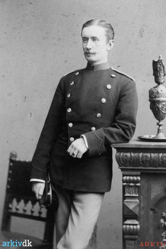 1900 Oficial Johannes Ræder, hijo del coronel Marcher — Postimages
