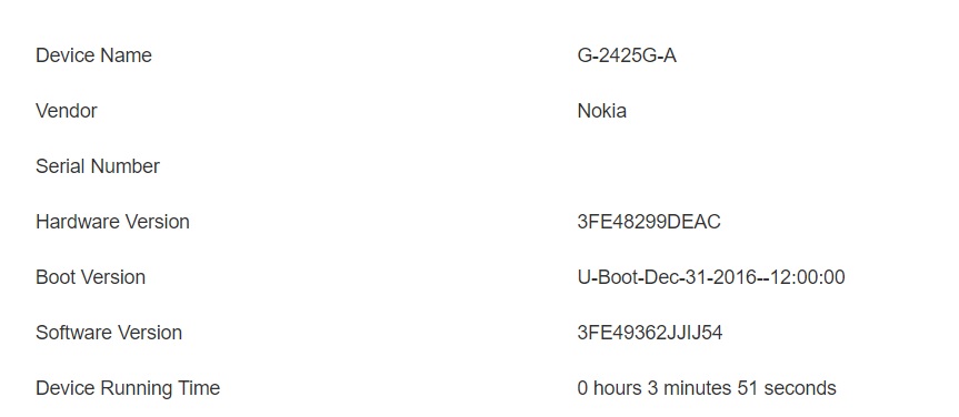 Unlock Nokia G-2425G-A router - India Broadband Forum