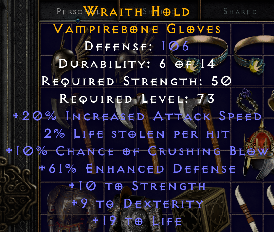 20 Ias 2ll 10 Cb 106 Def 10/9 Stats 19 Life Gloves - Topic - d2jsp