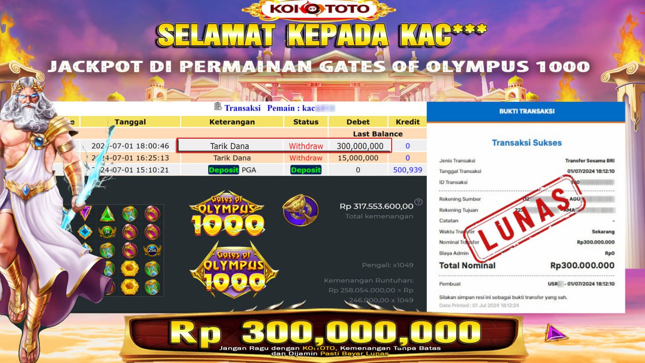 Prediksi DewaHoki - Bukti Pembayaran KOITOTO Kepada Member