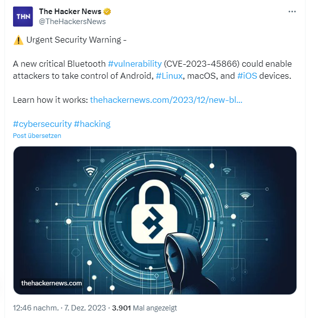 Cyber-News: Details zum Dena-Angriff, Fresenius Medical Care, Bluetooth-Schwachstelle und ...