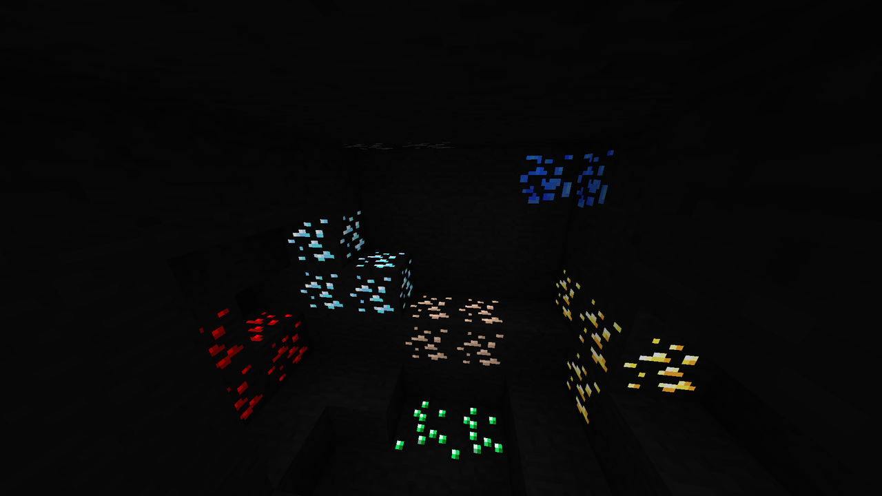 Glowing Ores (For 1.8.9 and below) Minecraft Texture Pack