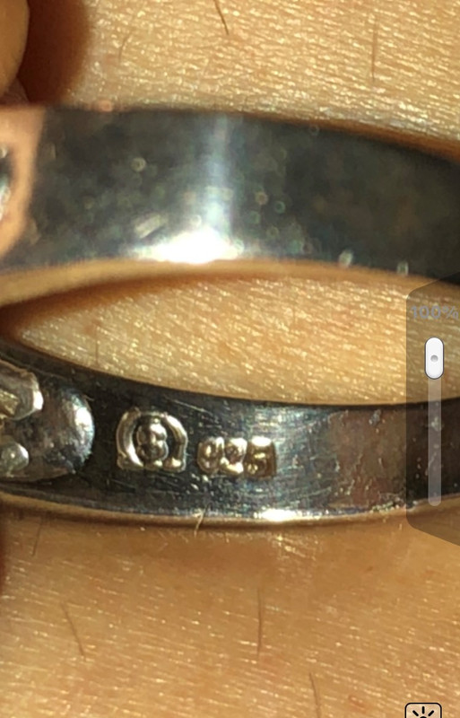 Turquoise & Sterling Ring marks - www.925-1000.com