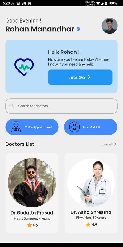 GitHub - thebuggybug/flutter_doctor_appointment_app