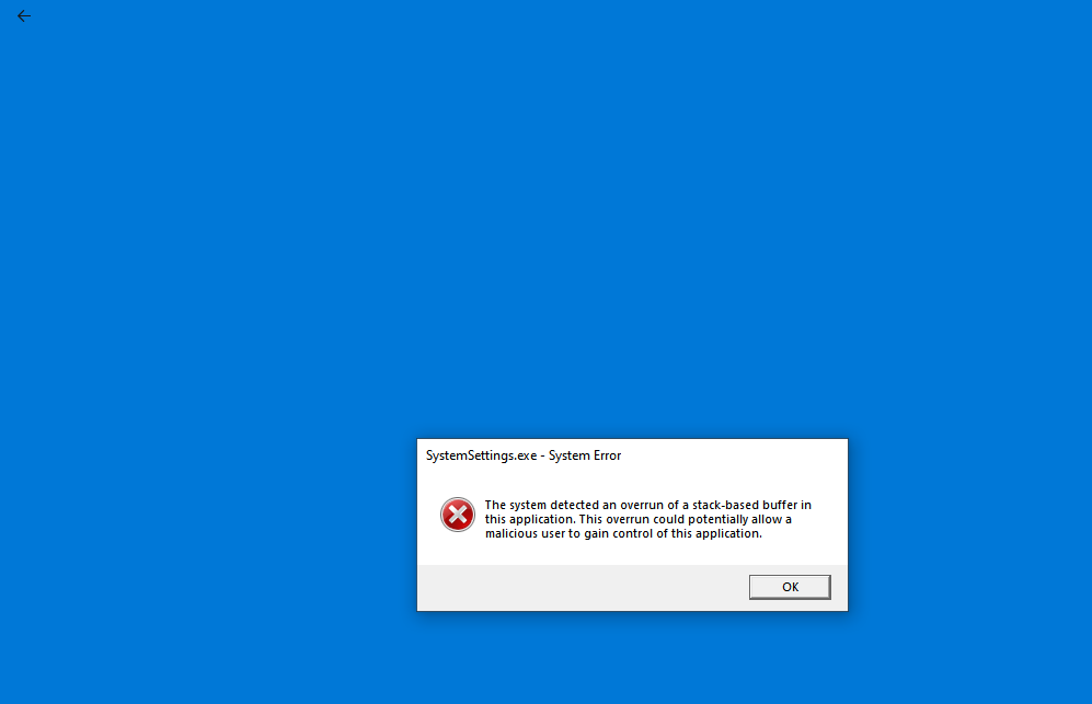 The System Detected An Overrun Of A Stack Based Buffer In This Application Rtechsupport