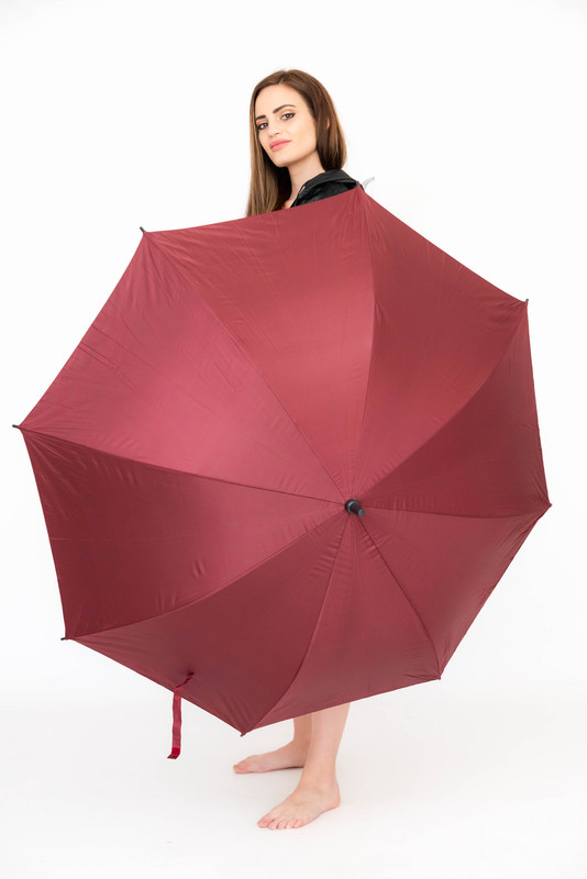 Automatic Open Golf Umbrella Extra Large maroon 2 — Postimages