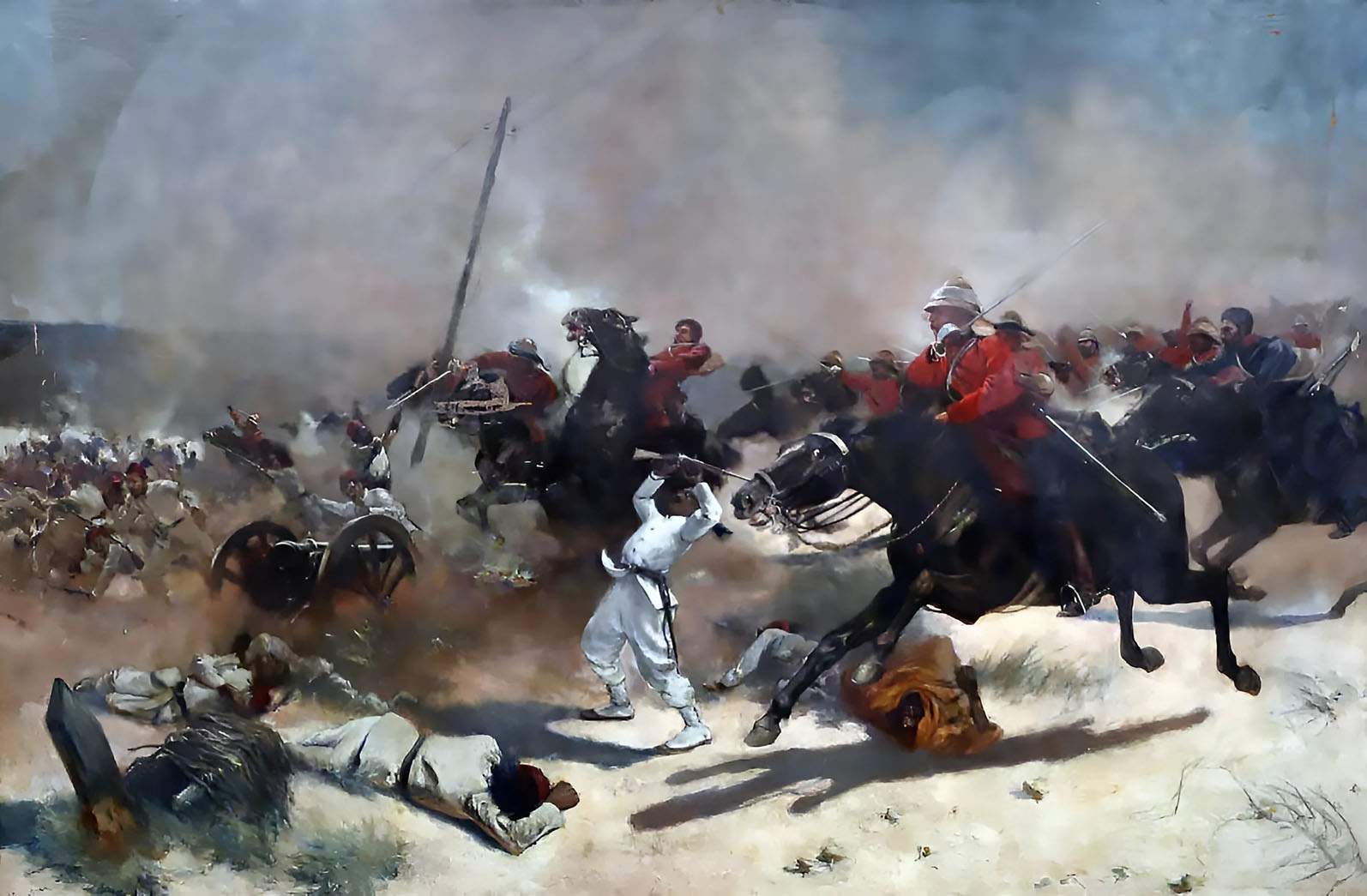 Anglo Egipcia, Kassassin, Carga británica de caballería ' Moonlight' en ...