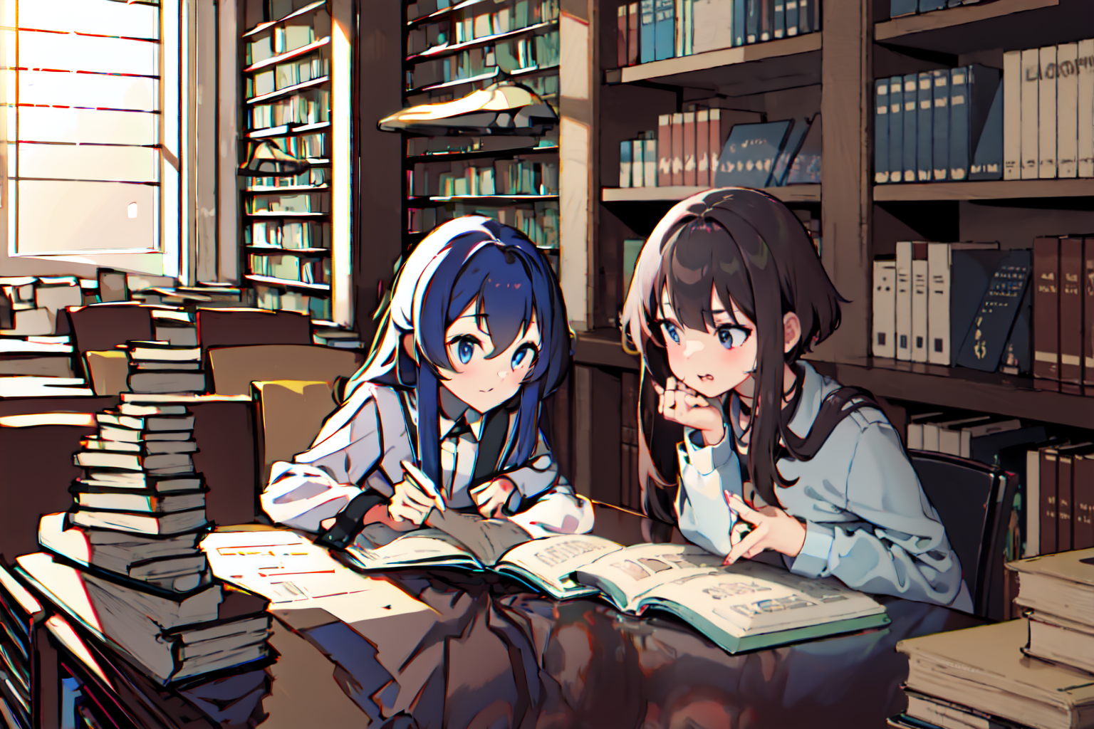 00112 720003527 2girls Library studying AND 2girls Library studying — Postimages