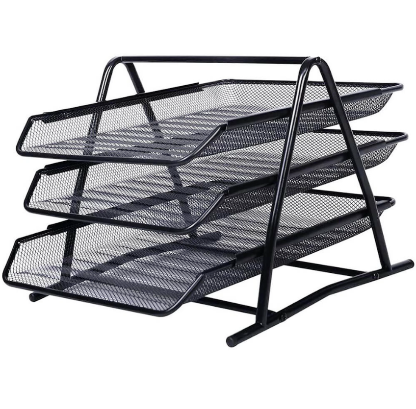 Tavite documente,3 bucset,metalice,cu perforatii tip plasa — Postimages