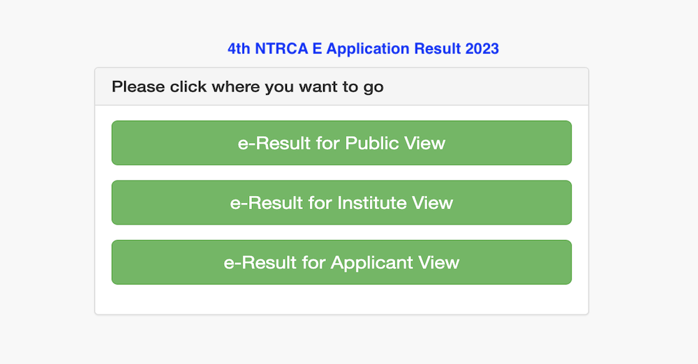 ngi.teletalk.com.bd Result 2023 NTRCA 4th Gonobiggopti Result