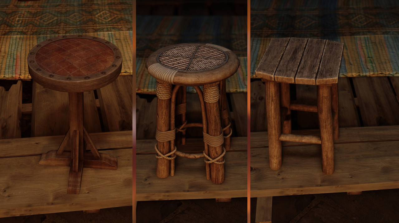 HFs - Buttocks rest (bar stool diverse BOS and Model Swapper) at Skyrim ...