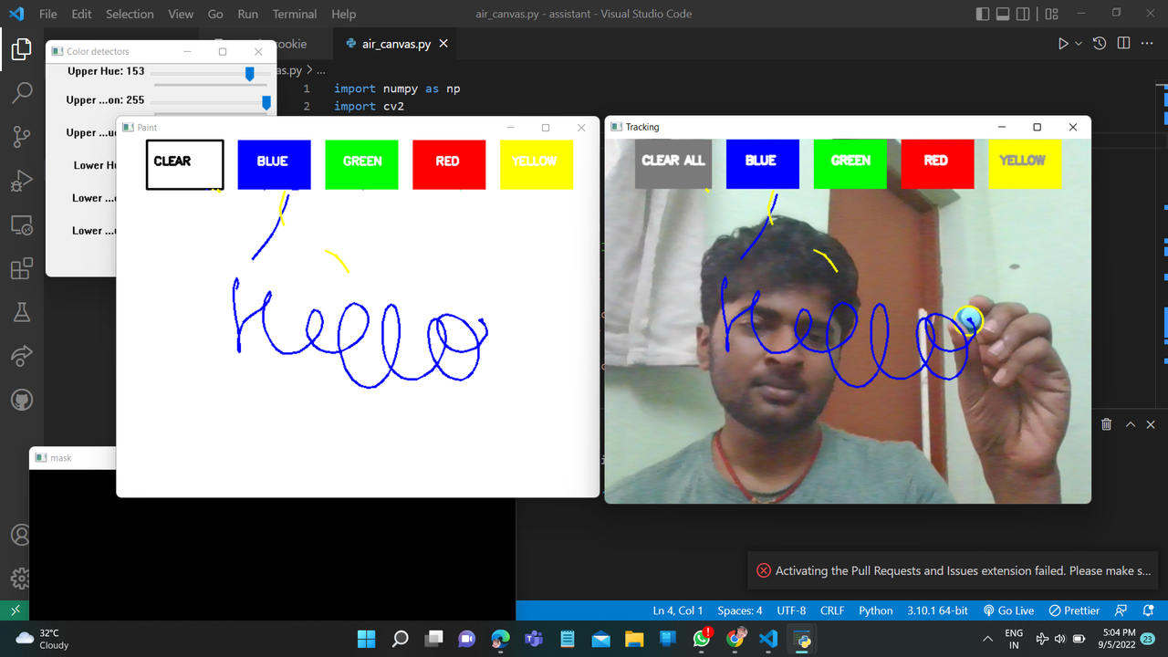 GitHub - Rajneesh100/Air-canvas