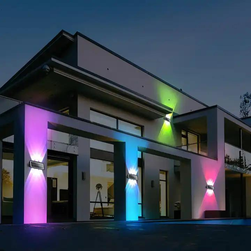 solar led light outdoor up&down rgb — Postimages