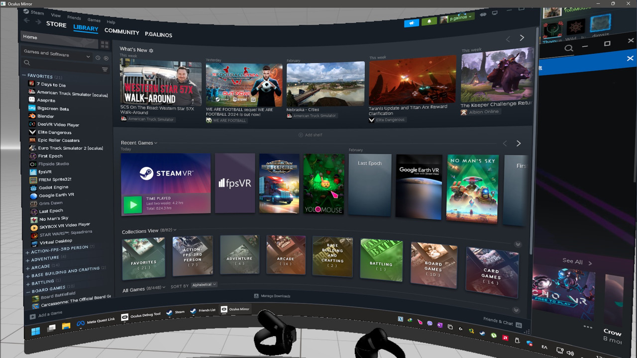 How to make the Desktop panel Flat instead of curved : r/oculus