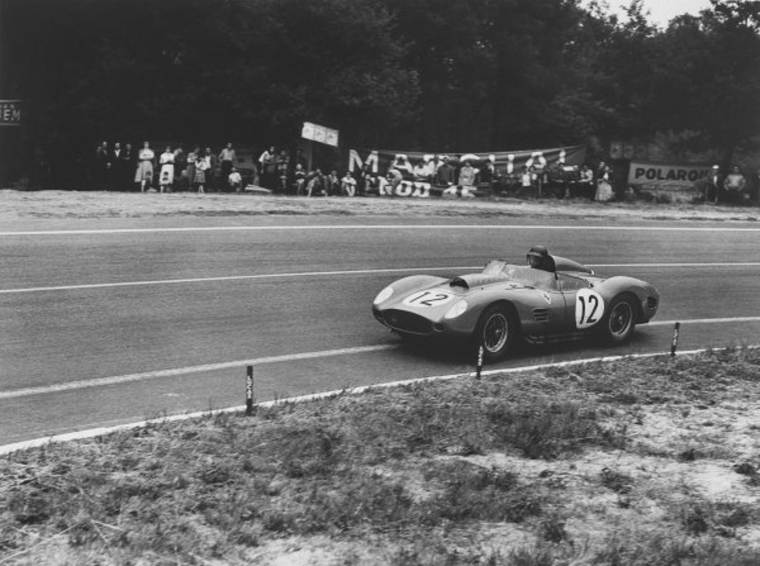 59lm12 Ferrari 250 TR Dan Gurney Jean Behra 21 — Postimages