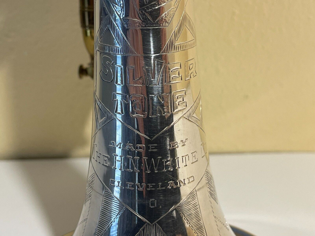 King 1934 Master Silvertone Cornet sn 168196 (1) — Postimages