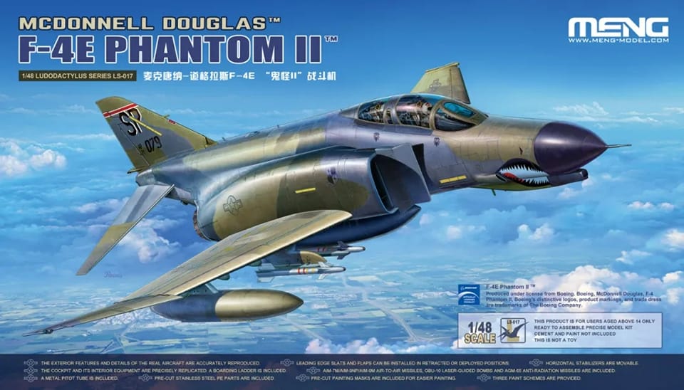 1/48 - McDonnell Douglas F-4E & G Phantom II by Meng Model - F-4G & E released - F-4E/2020 ...