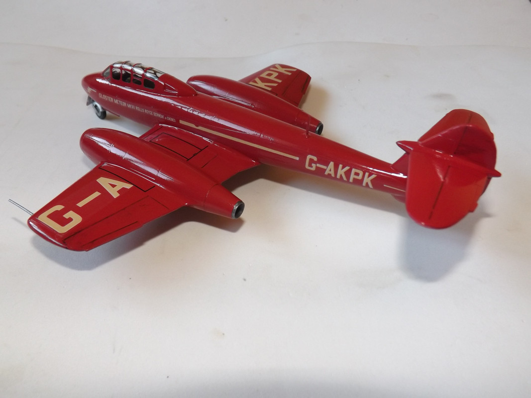 Tim's Special Hobby 1/72 GAC civilian Meteor T7 -- COMPLETED - Gloster ...