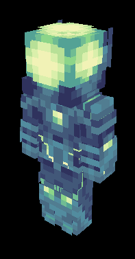 Vortex Armour (Terraria) - updated palette Minecraft Skin