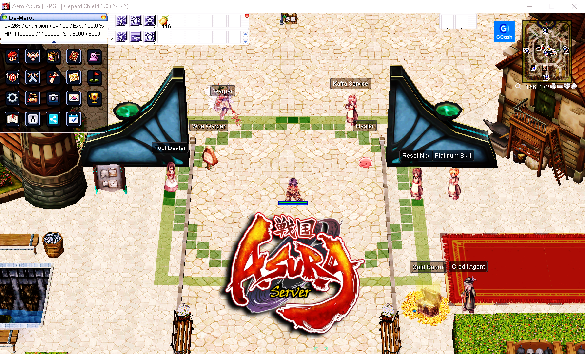 AeRO Asura Server Server Information - RMS Private RO Server Listing