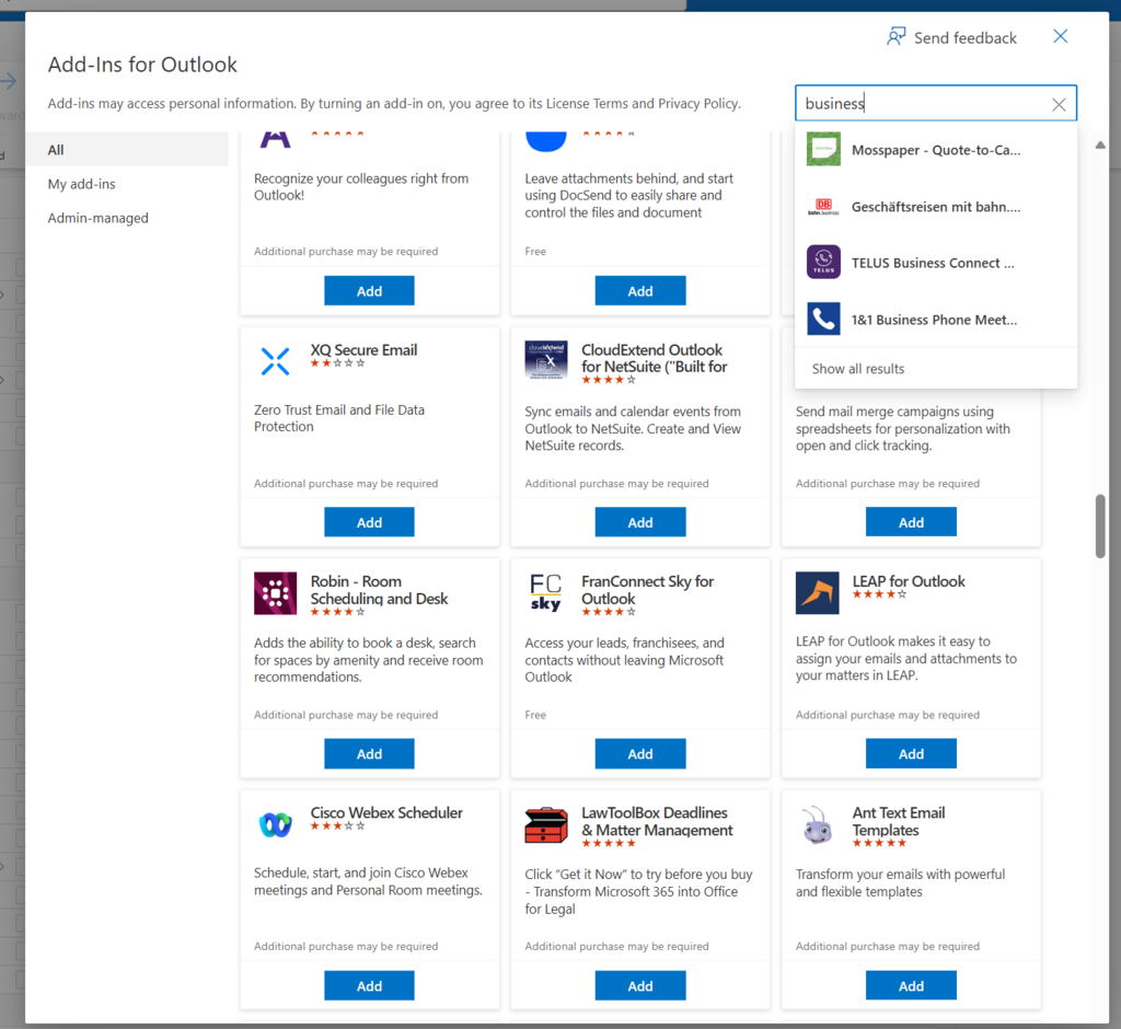 Outlook Add Ins — Postimages