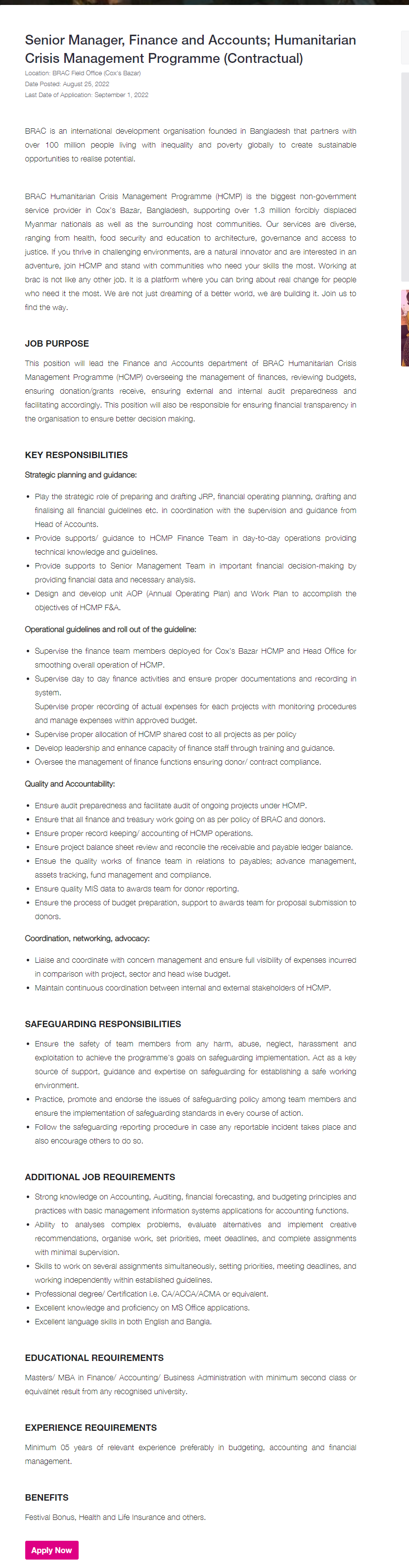 BRAC NGO Job Circular 2022 www.careers.brac.net/jobs | BD GOVT JOB